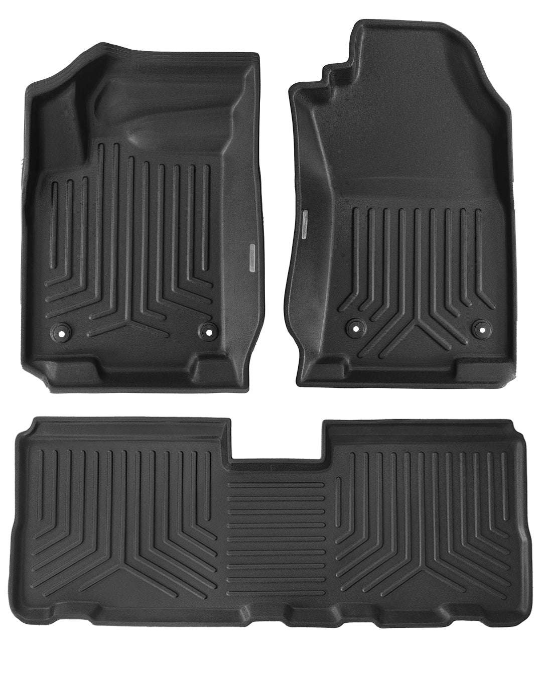 Matte Thermoformed Floor Mats Todoparts Chevrolet Captiva Turbo 7 Seats ...